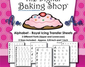 Royal Icing Alphabet - Etsy