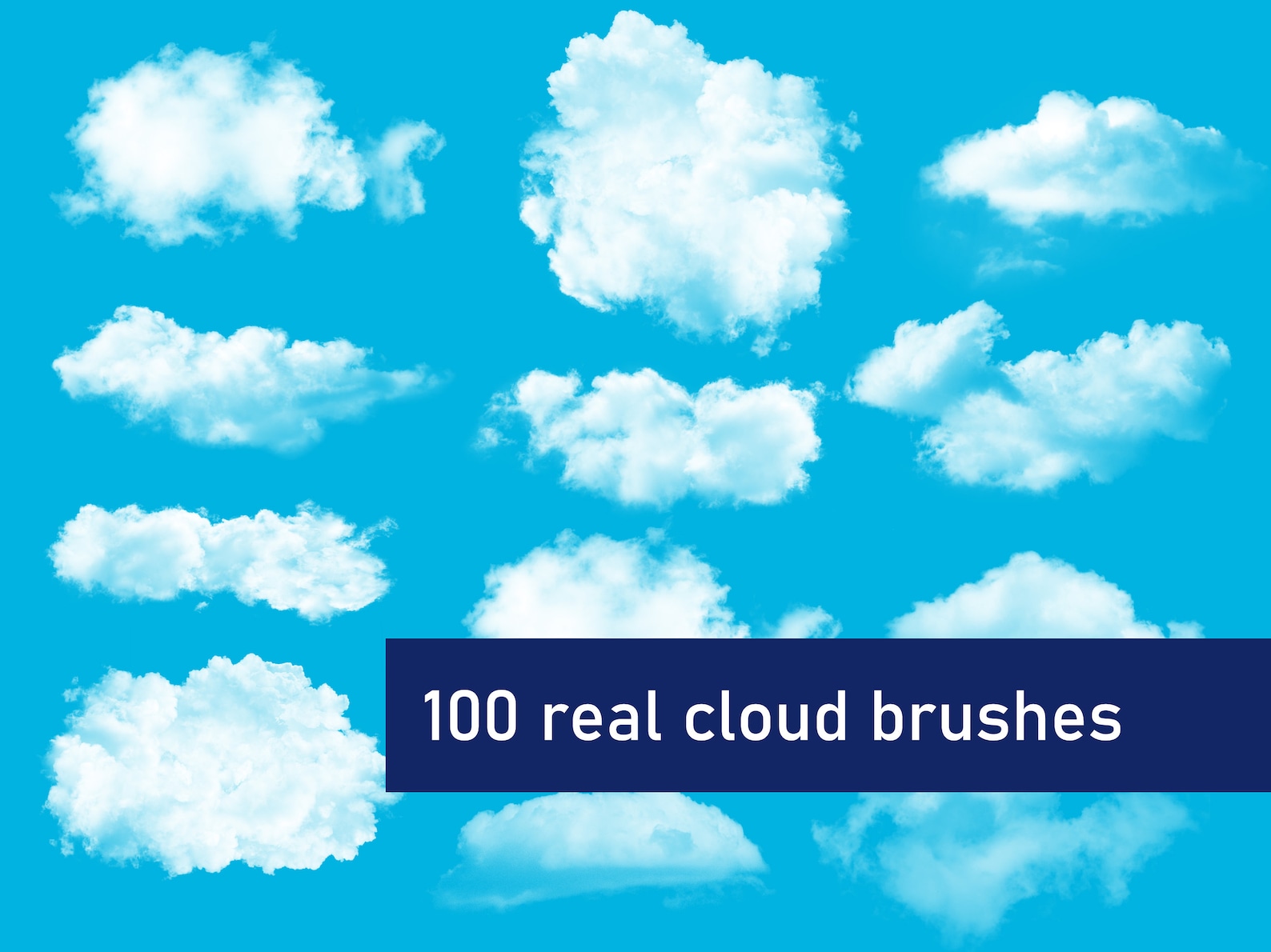 Cloud Photoshop Brushes - Photoshop Brush Set - Cloud Brush Set - Sky ...