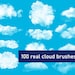 Cloud Photoshop Brushes - Photoshop Brush Set - Cloud Brush Set - Sky ...