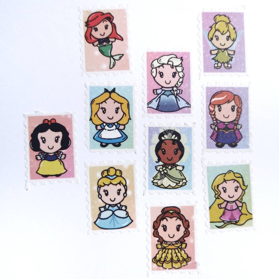 Princess Stamp Shaped Washi Tape - Cute Disney Masking Tape - Disney ...