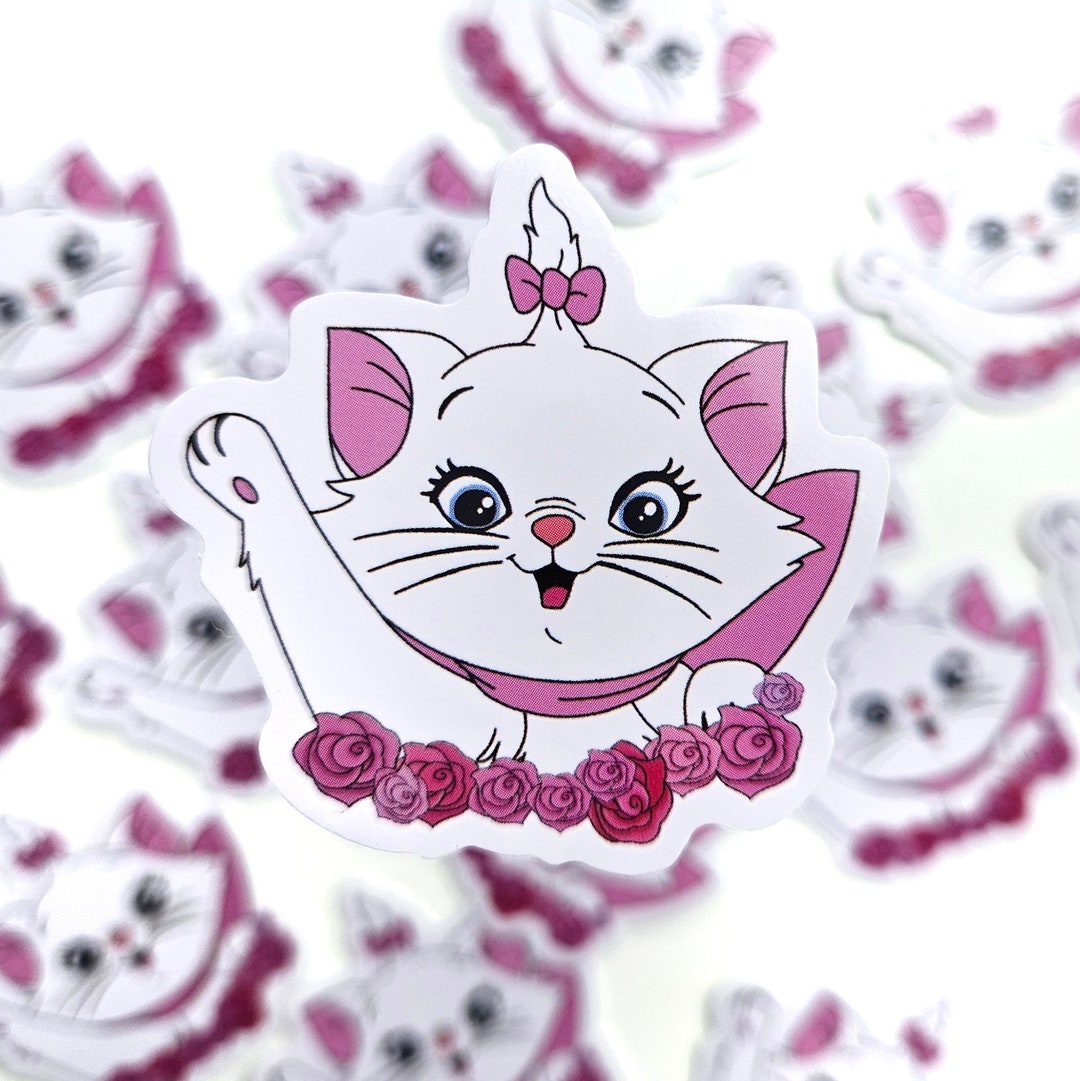 Marie Sticker Disney Vinyl Sticker Aristocats - Etsy