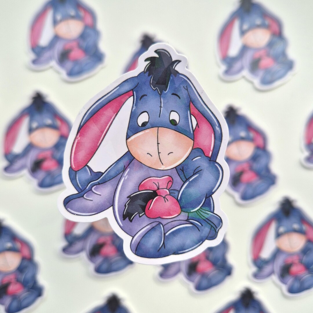 Baby Eeyore Disney Vinyl Sticker - Cute Winnie the Pooh Sticker ...