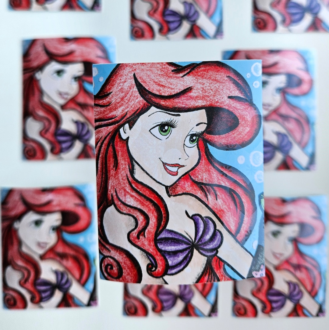 Little Mermaid Sticker Ariel Sticker Kawaii Princess Disney Sticker ...