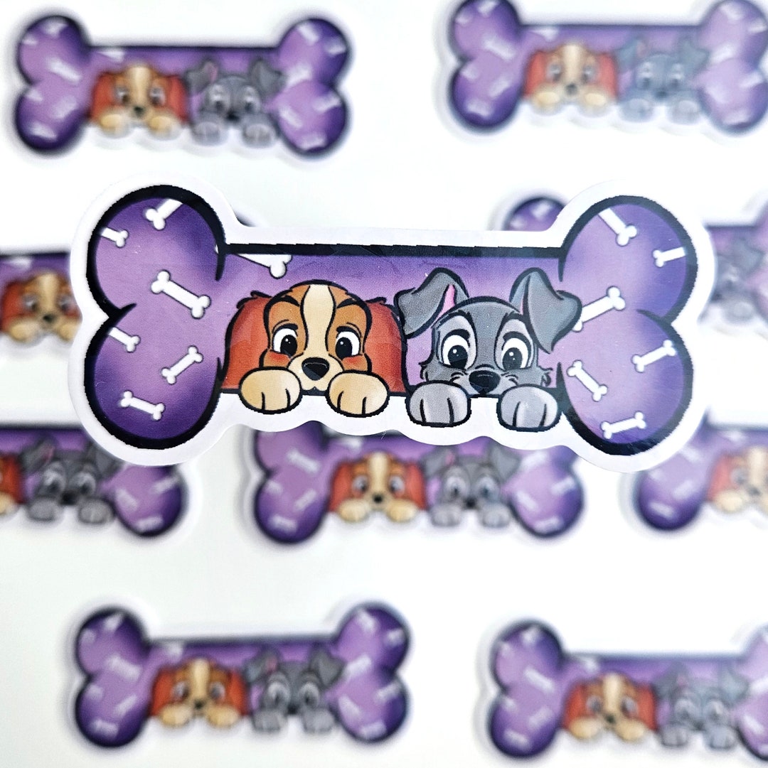 Disney Vinyl Sticker - Lady and the Tramp Sticker - Kawaii Disney Dog ...