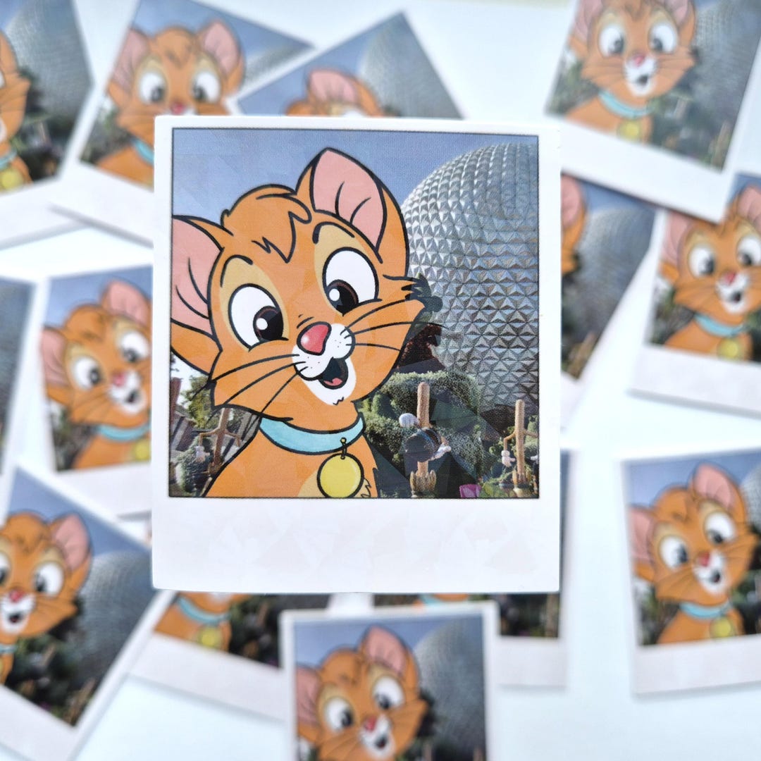 Disney Cats Sticker Oliver Sticker Cute Disney Cat Vinyl Sticker Oliver ...