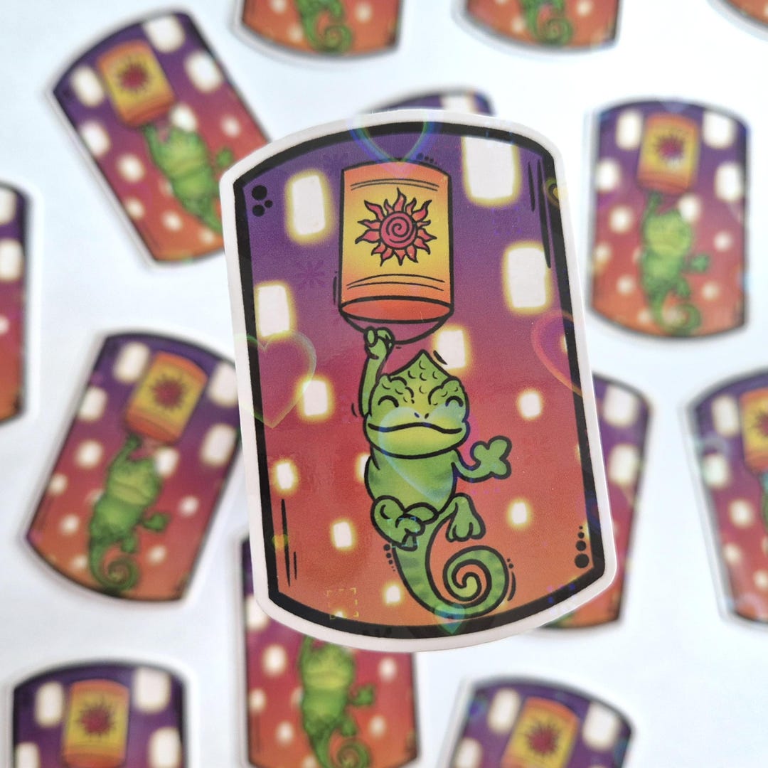 Tangled Sticker Cute Disney Sticker Rapunzel Sticker Disney Sidekick ...