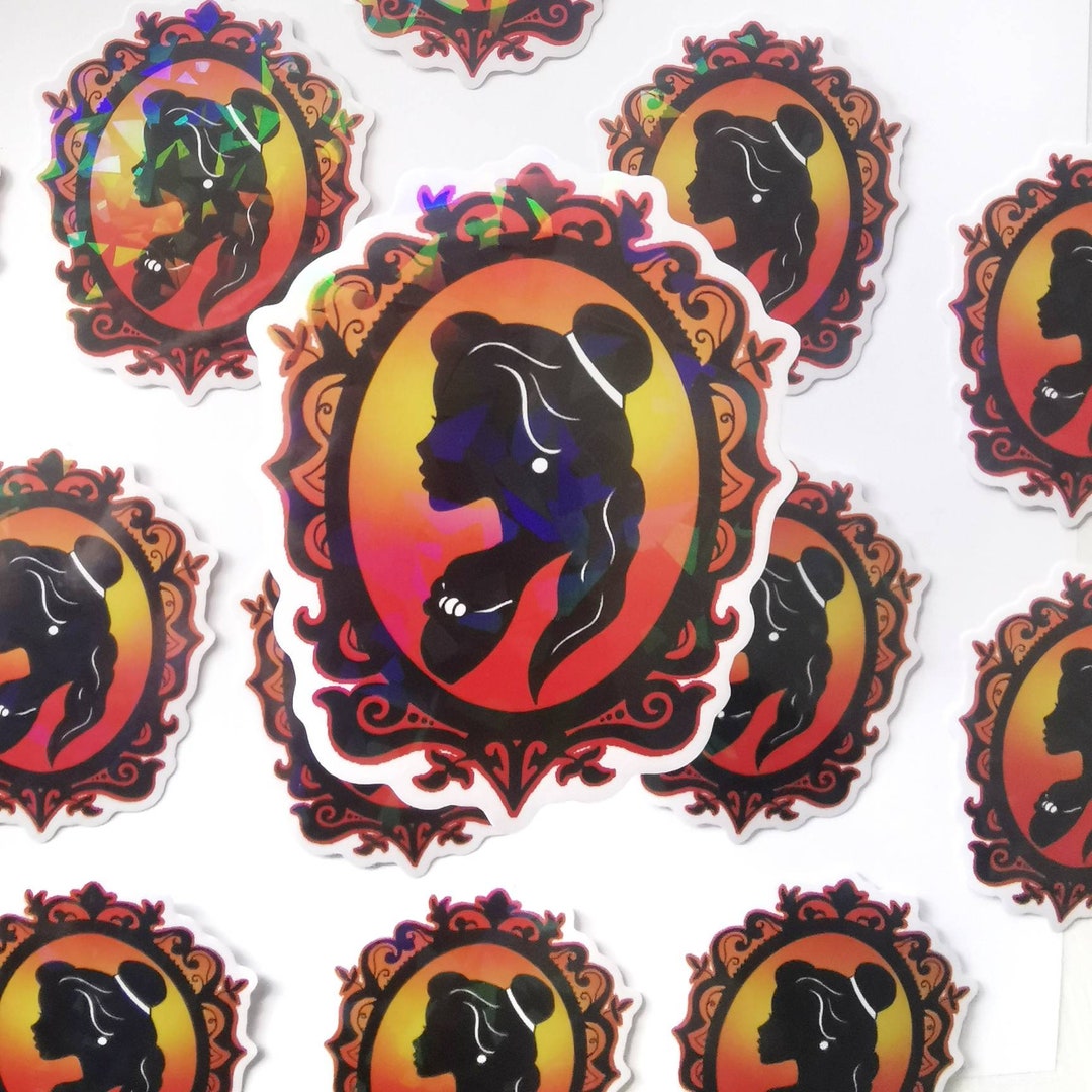 Holographic Disney Vinyl Sticker Belle Sticker Beauty and the Beast ...