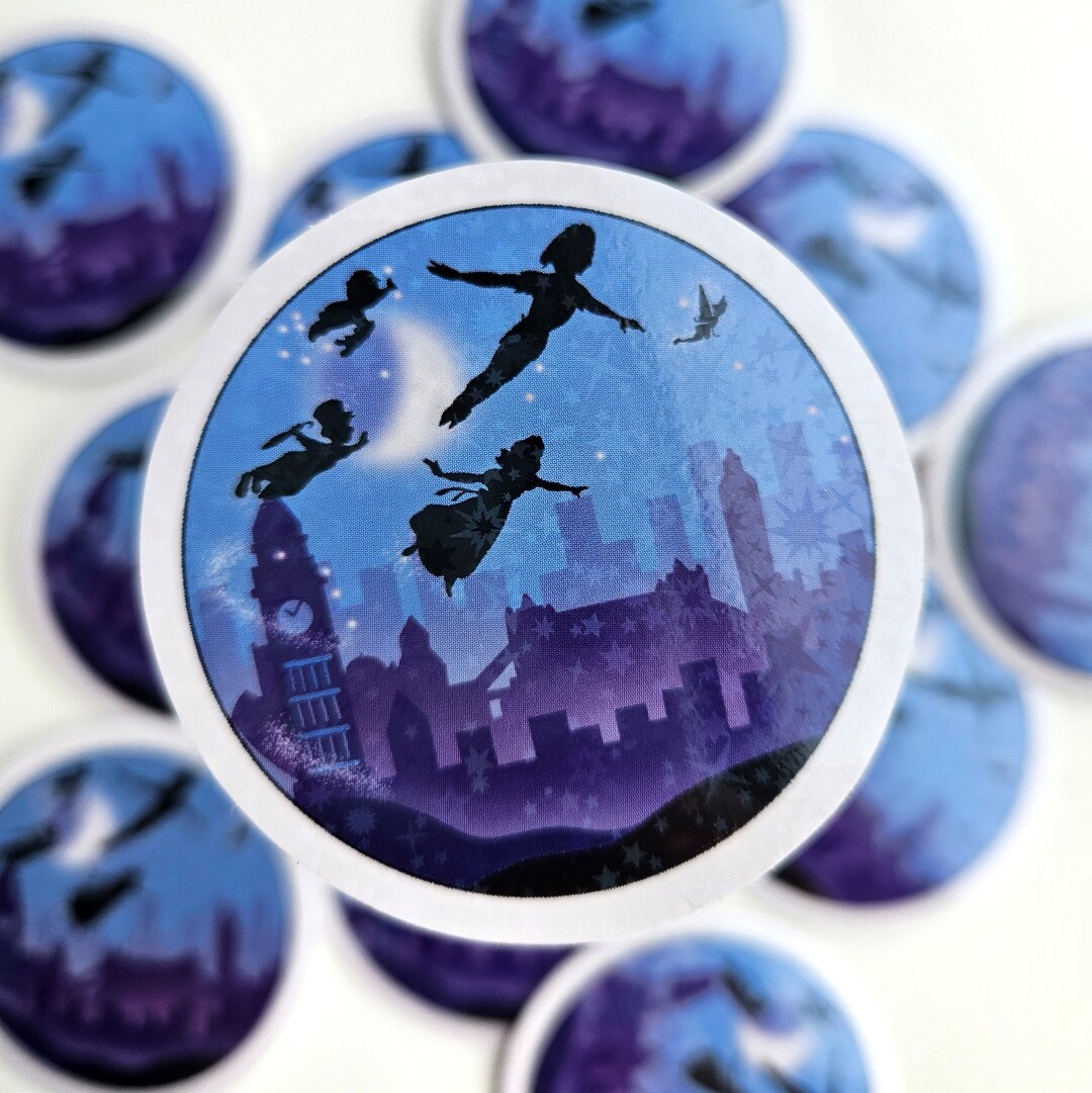 Peter Pan Sticker - Disney Holographic Vinyl Sticker - Sticker ...