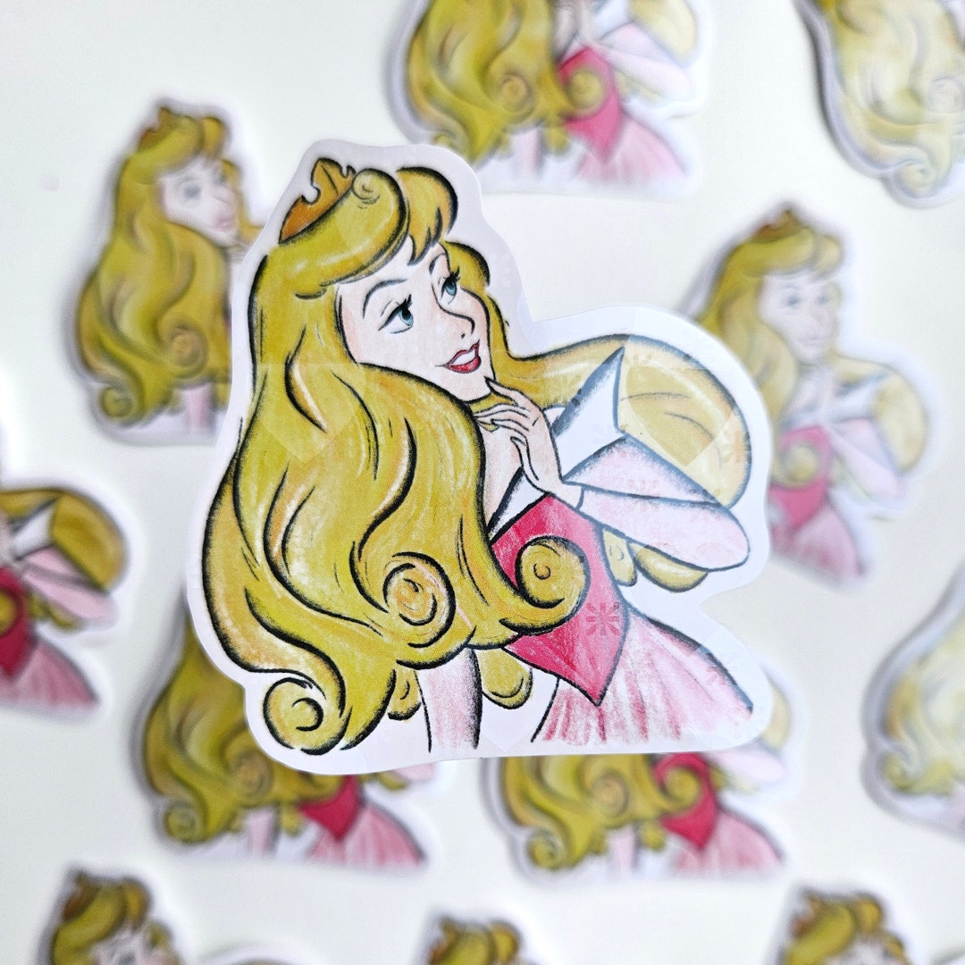 Aurora Sticker - Kawaii Vinyl Disney Sticker - Disney Princess Sticker ...