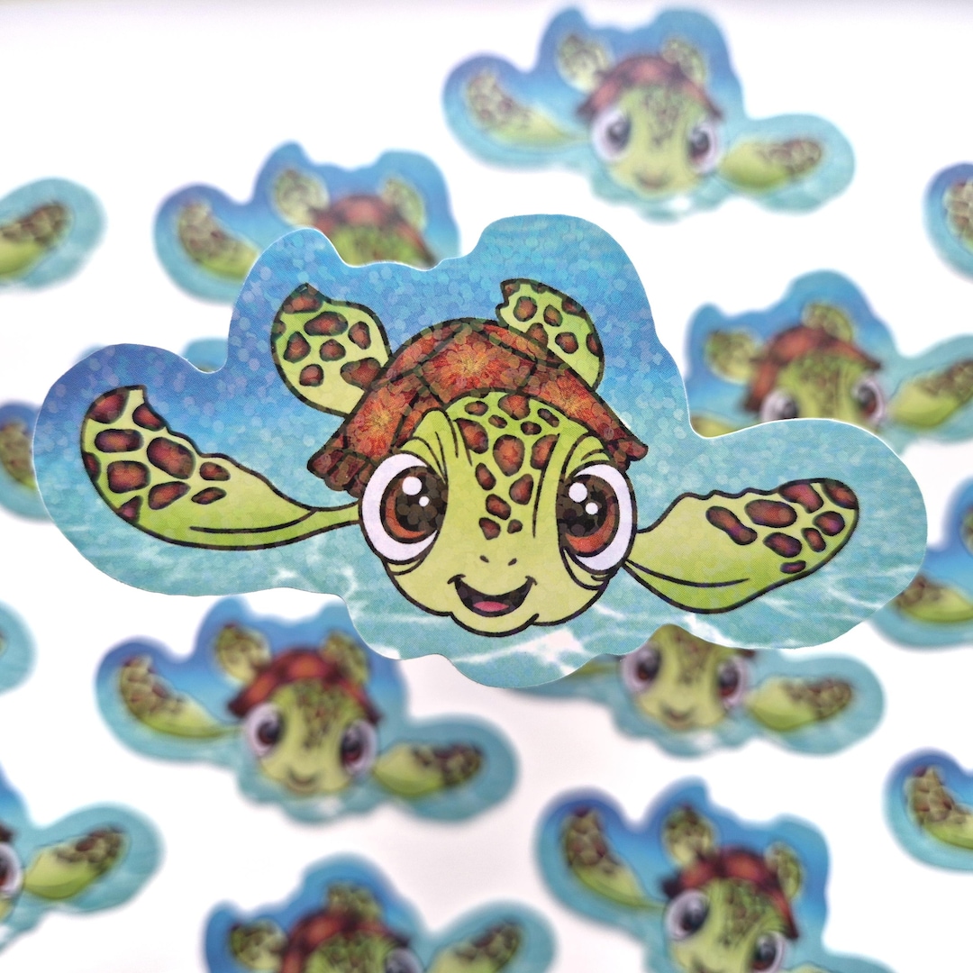 Finding Nemo Sticker - Cute Disney Sticker- Turtle Sticker - Squirt ...