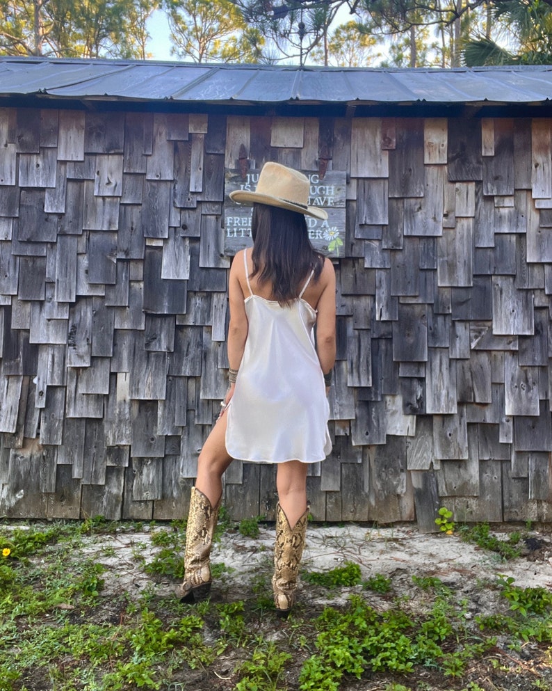 Vintage Pink Satin & Lace Button Front Slip Mini Dress - Etsy
