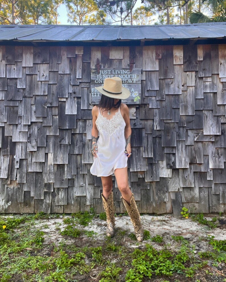 Vintage Pink Satin & Lace Button Front Slip Mini Dress - Etsy