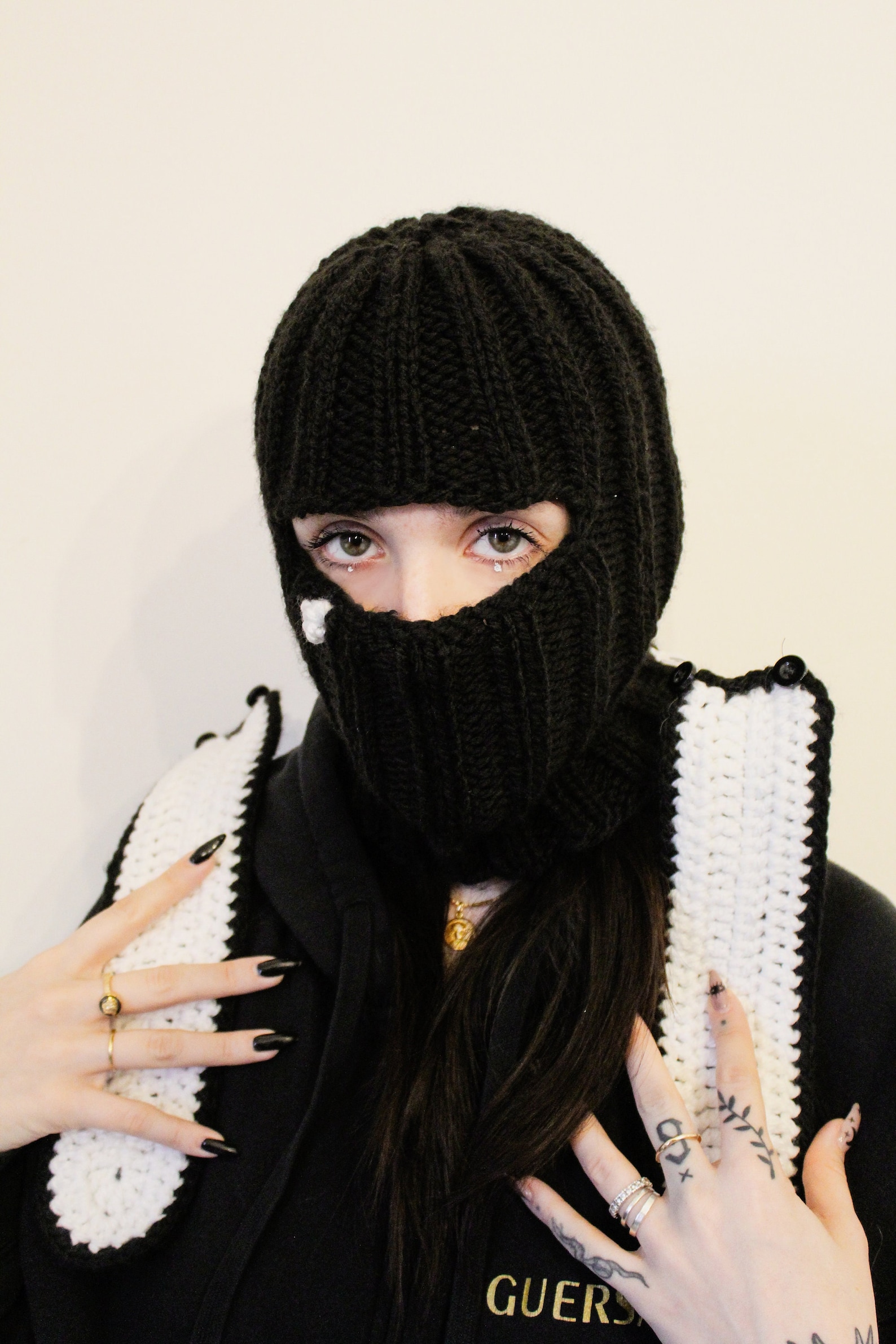 2 in 1 Handmade Balaclava/ Beanie With Detachable Bunny Ears - Etsy