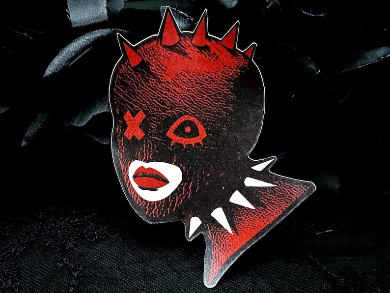 Gimp Mask Sticker Set | 3" Glossy Art Sticker, Horror Sketchbook Laptop ...