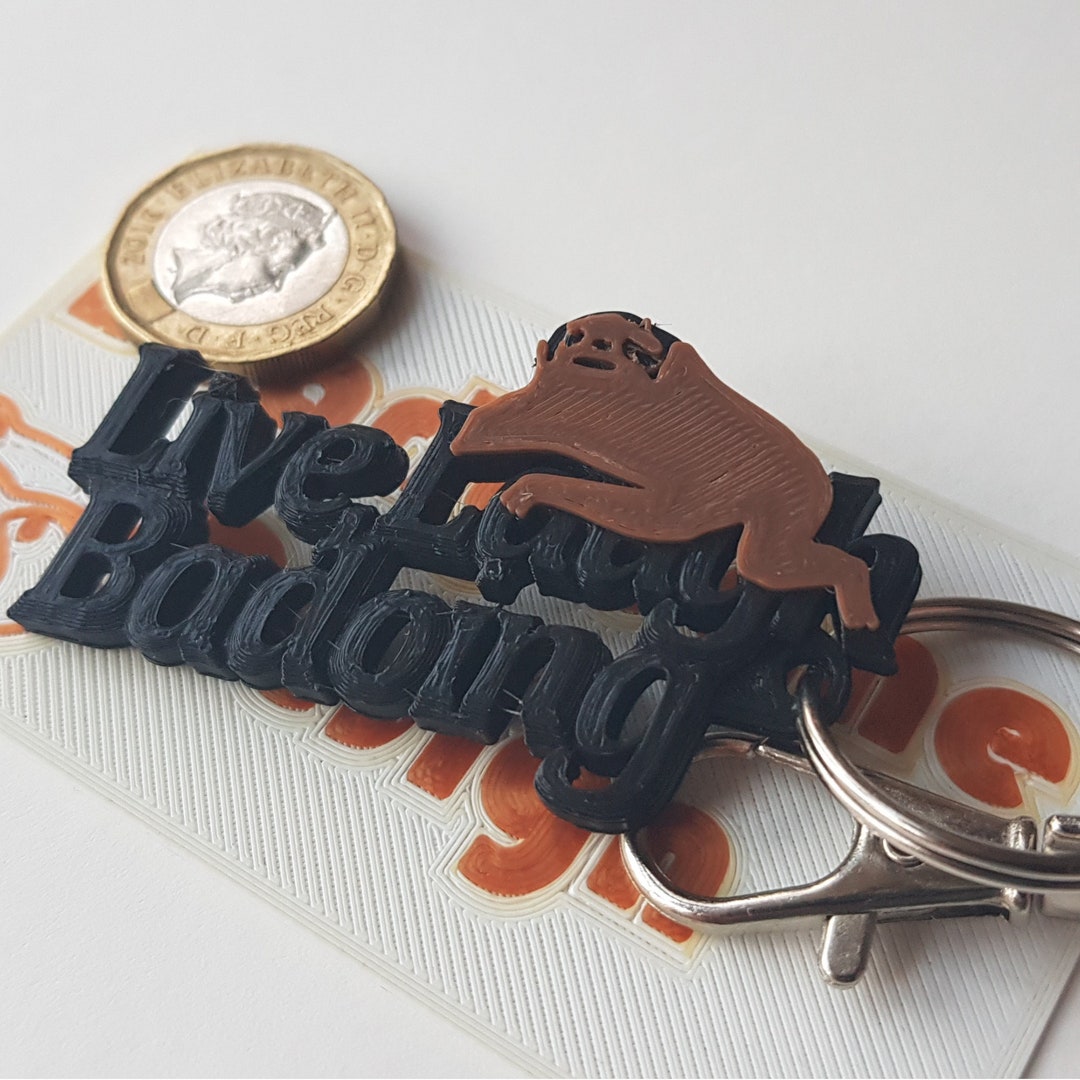 Live, Laugh, Badoing || Keyring Charm || Sassy the Sasquatch EP 1 - Etsy