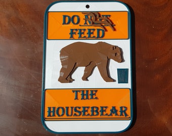 Do Not Feed the Bear Sign | Etsy