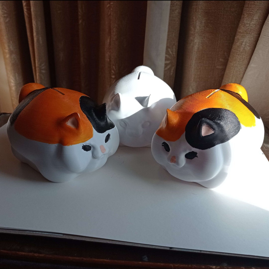 Fat Cat the Fat Bank 3D Print & Handpainted Cash Stash - Etsy