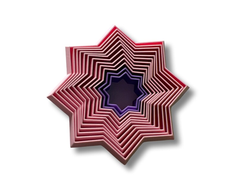 Fractal Fidget Star With Multiple Colors - Etsy
