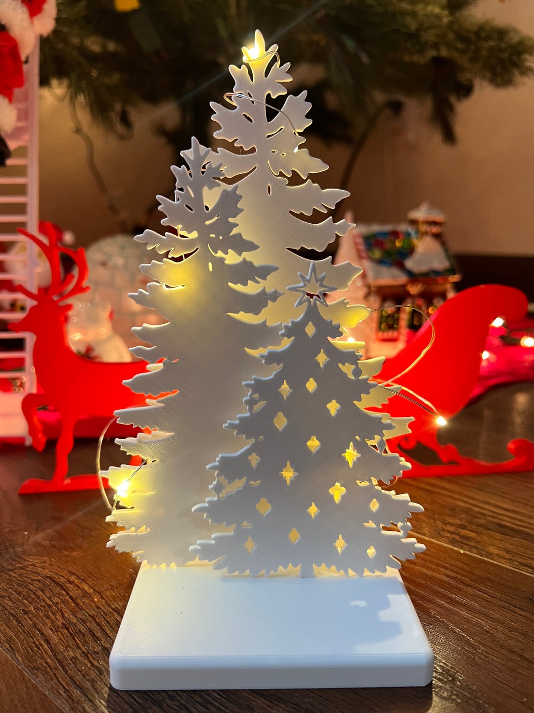 Christmas Decoration - Trees With Lights | Festive Holiday Trees With ...