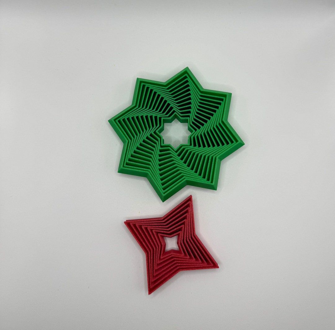 Fractal Fidget Star + Mini Fractal Fidget Star Bundle - Etsy