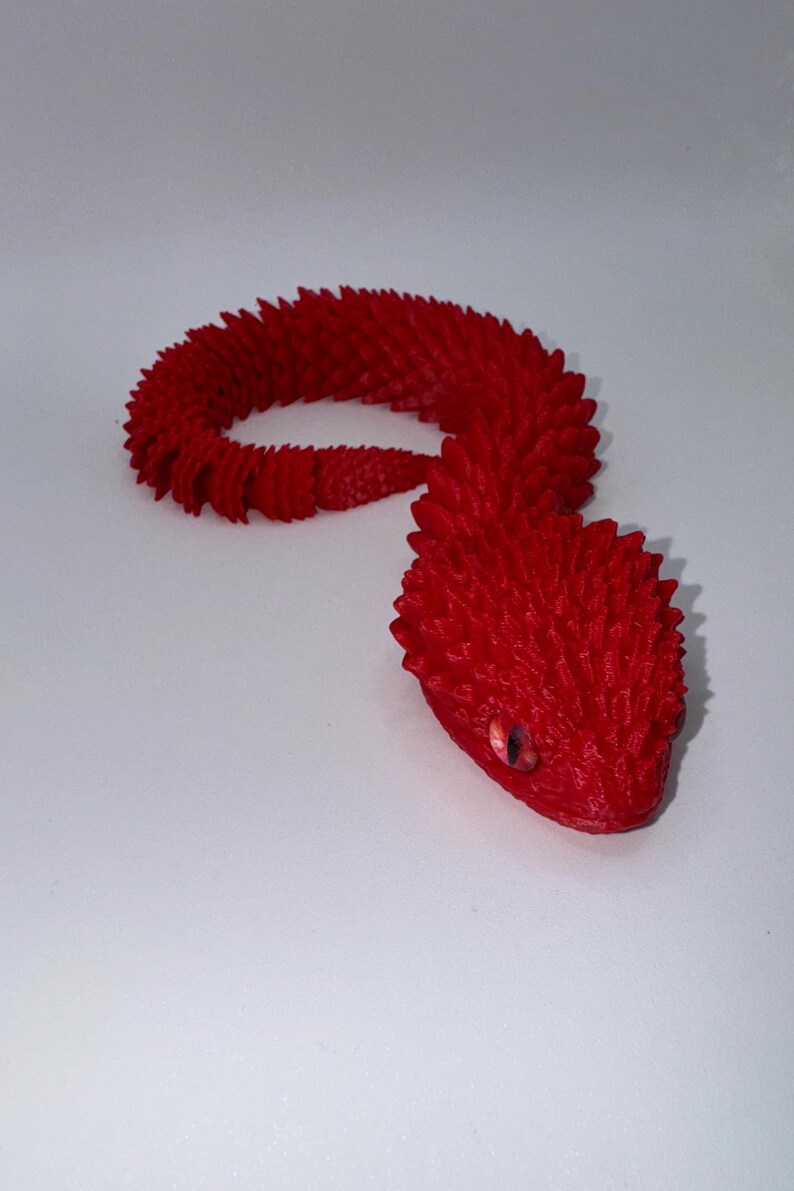 Articulated Viper Snake Fidget Toy – Flexible and Poseable, Realistic ...
