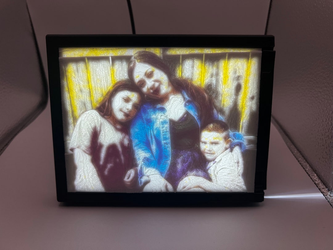 Colored Lithophane With LED Frame - Etsy