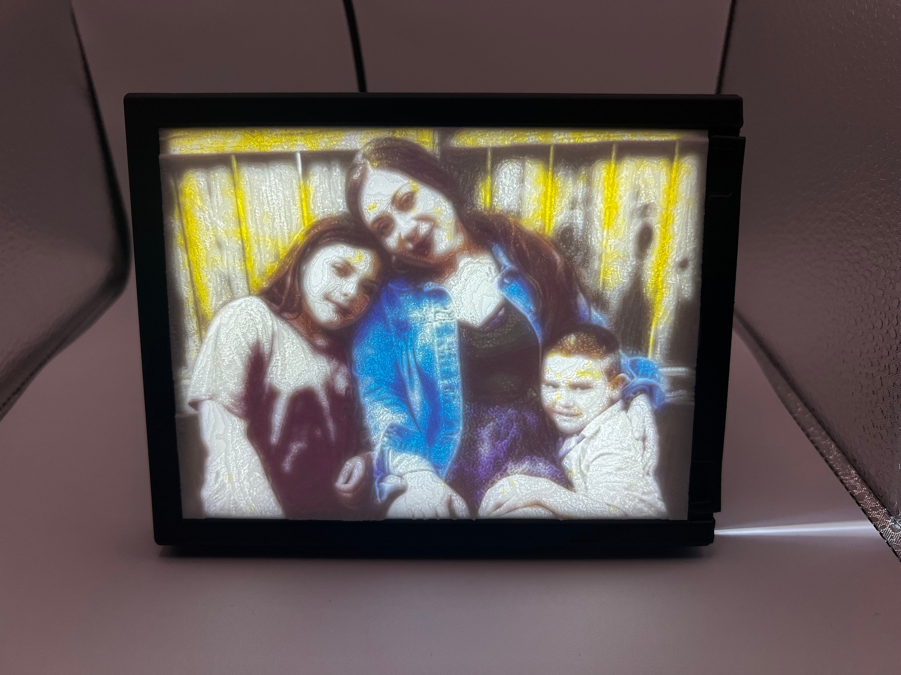 Colored Lithophane With LED Frame - Etsy