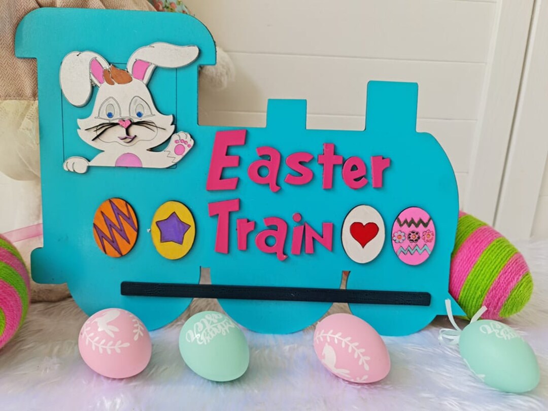 Easter Train Kids DIY SVG - Etsy