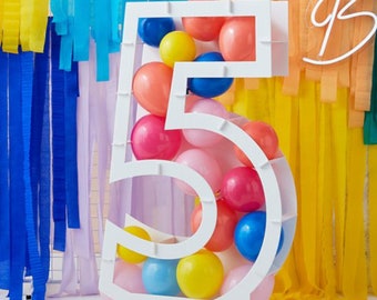 Birthday Number 5 Display - Etsy