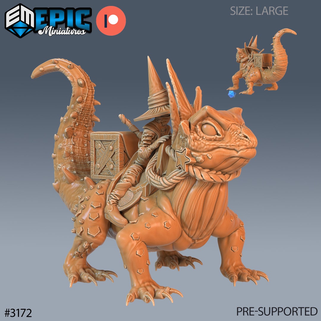 Hunters Guild Lizard Tamer & Mount Dragons Reign Epic - Etsy