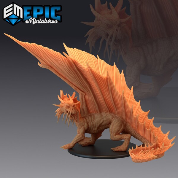 Gold Dragon Miniature - Etsy