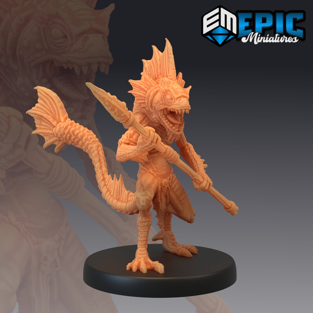 Fishfolk 3D Printed RPG Epic Miniatures - Etsy