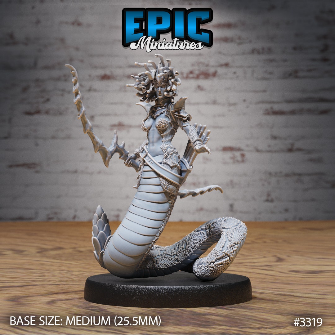 Gorgon Sisters Medusa - Insectoid Jungle - Epic Miniatures - Etsy