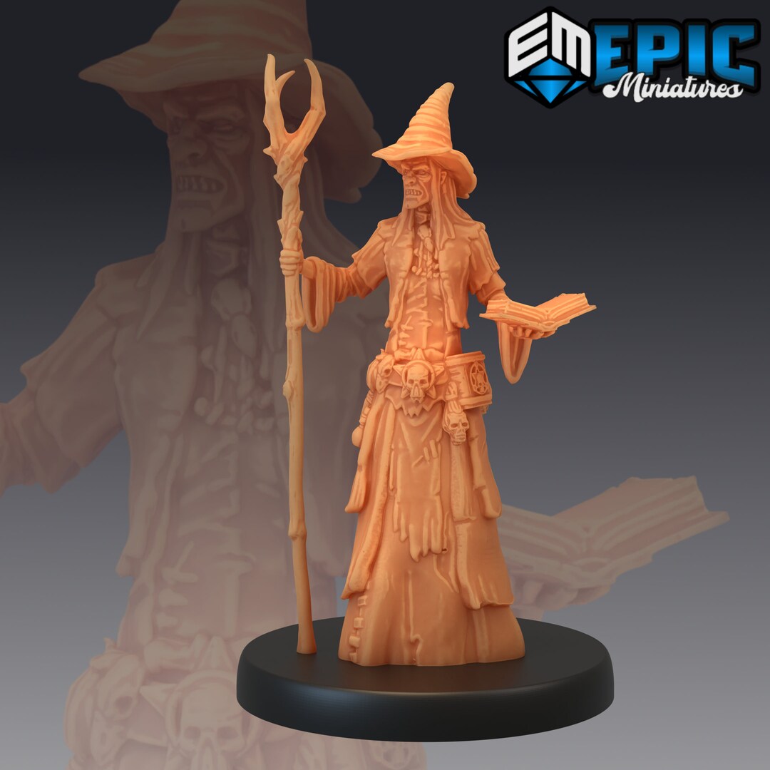 Green Hag 3D Printed RPG Epic Miniatures - Etsy