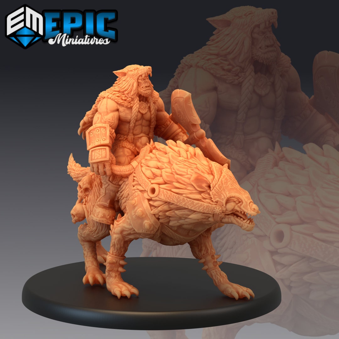 Orc Warg Riders 3D Printed RPG Epic Miniatures - Etsy
