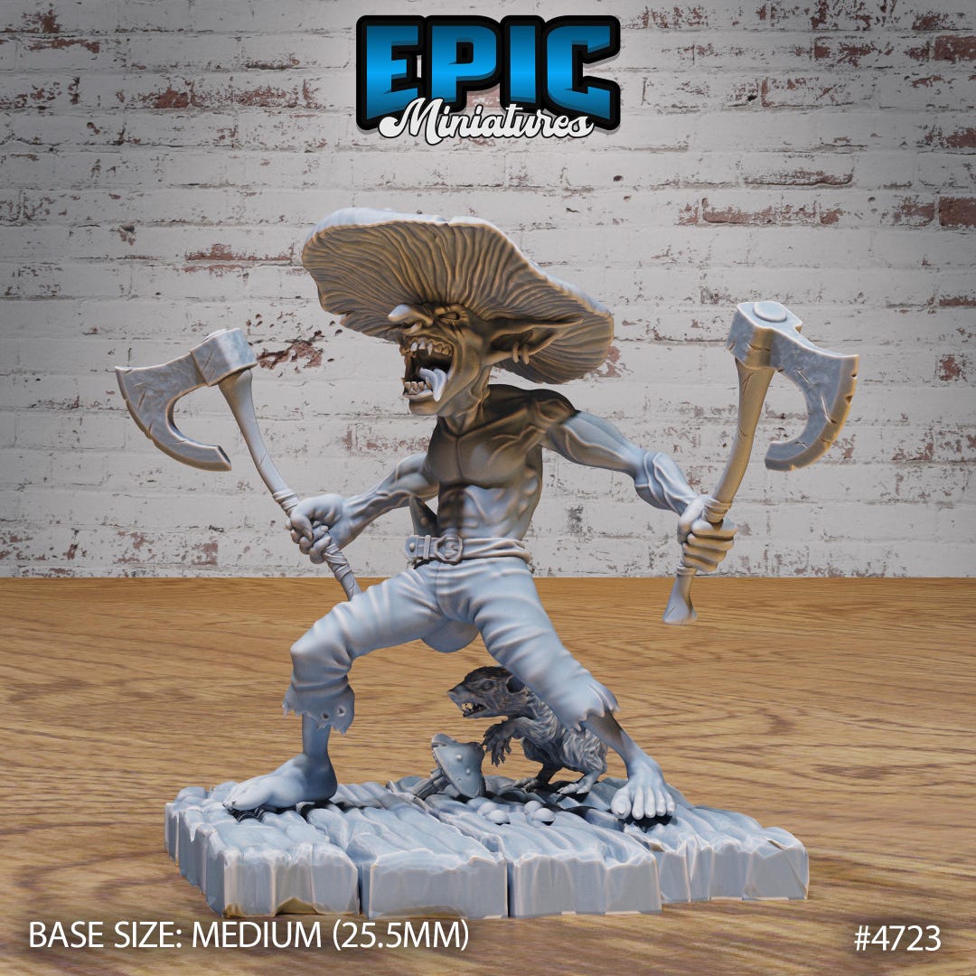 Mushroom Goblin - Old Fables - Etsy