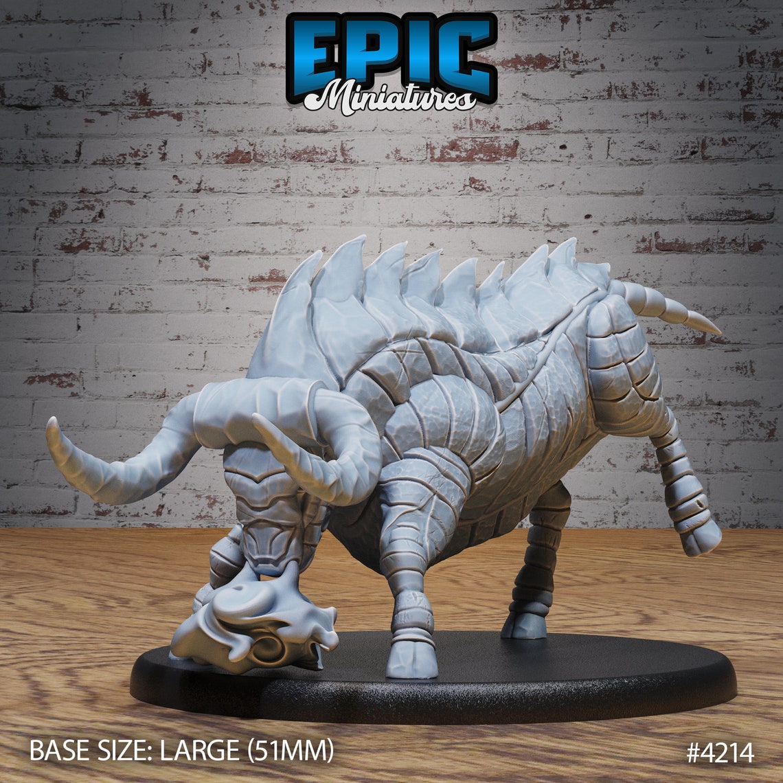 Metal Bull Gorgon - Dwarf Mountain - Epic Miniatures - Etsy