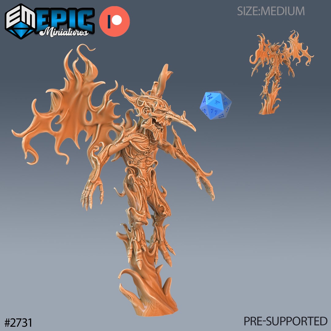 Fire Mephit - Demonic Foulness - Epic Miniatures - Etsy