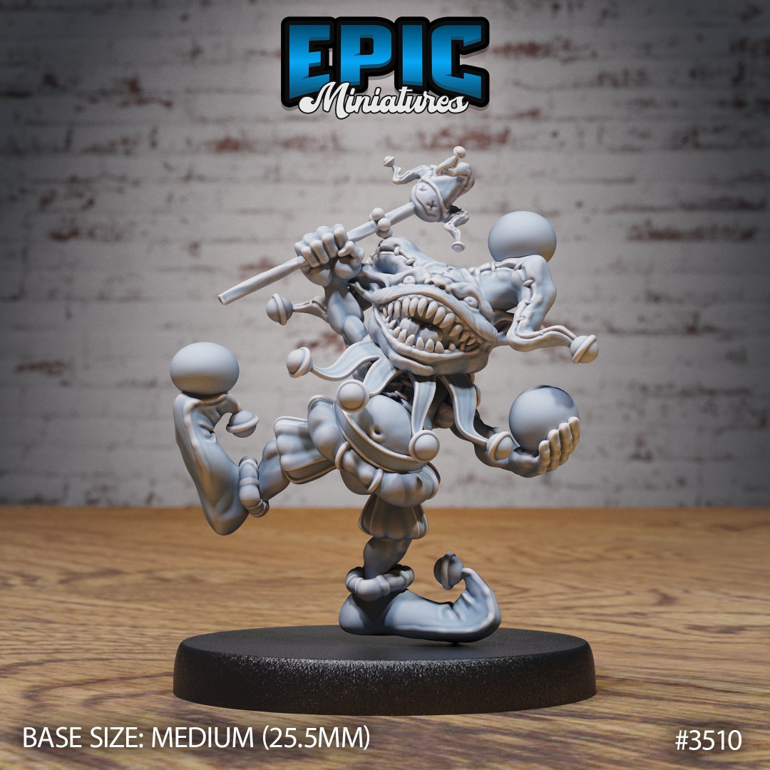 Goblin Clown - Nightsky Carnival - Epic Miniatures - Etsy