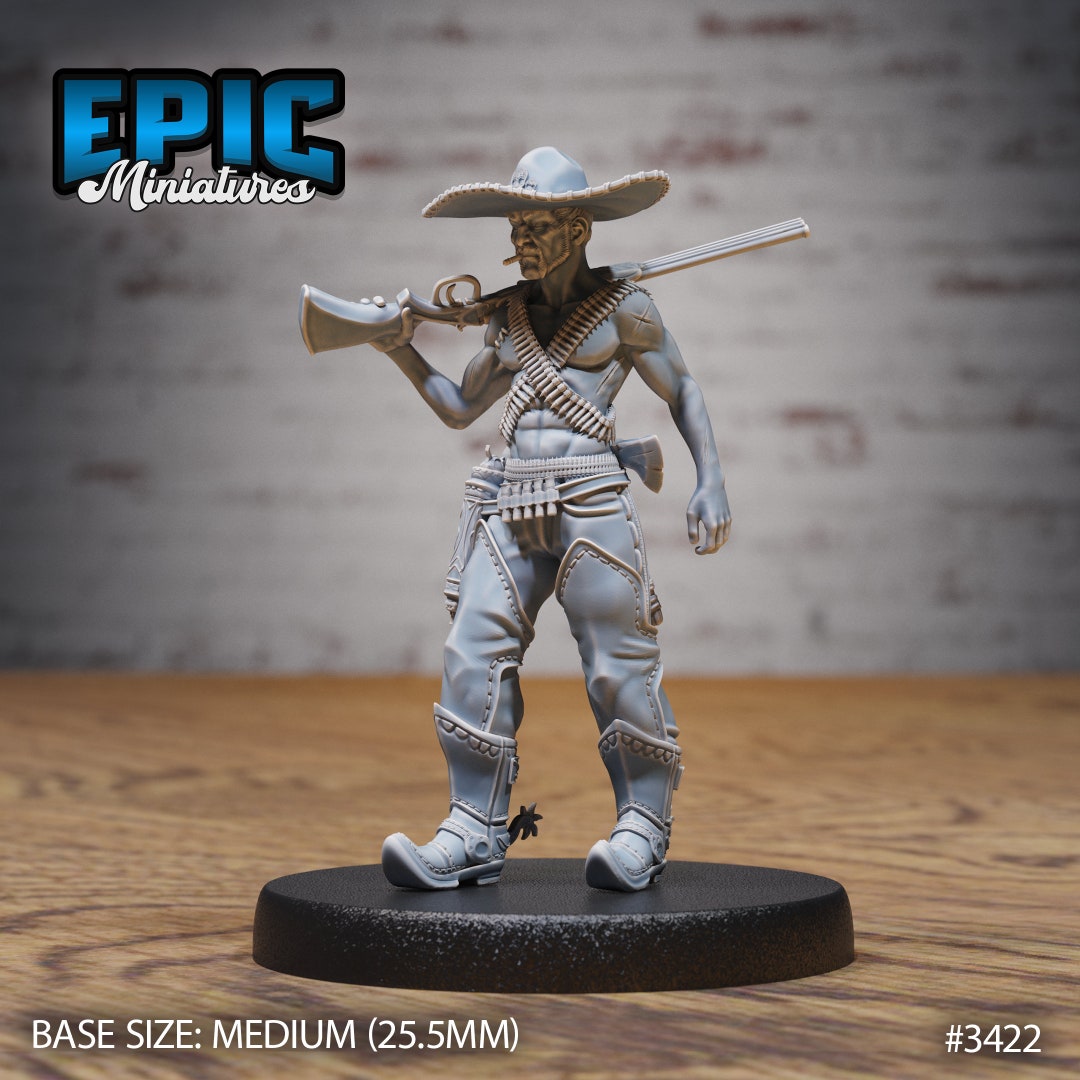 Wild West Bandit - Fantasy Wild West - Epic Miniatures - Etsy