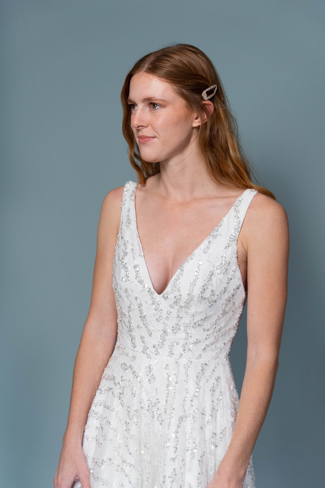 The Alexis Gown - Wedding Dress Bridal Gown A-line Off-white Lace ...