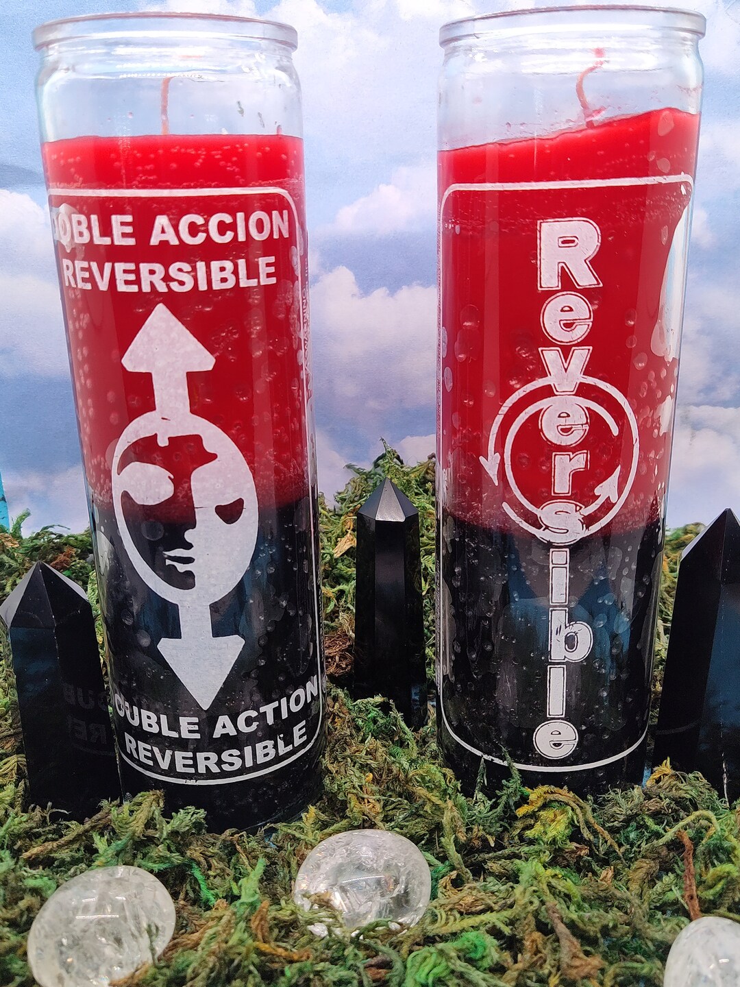 Double Action Reversible 7 Day Candle - Etsy