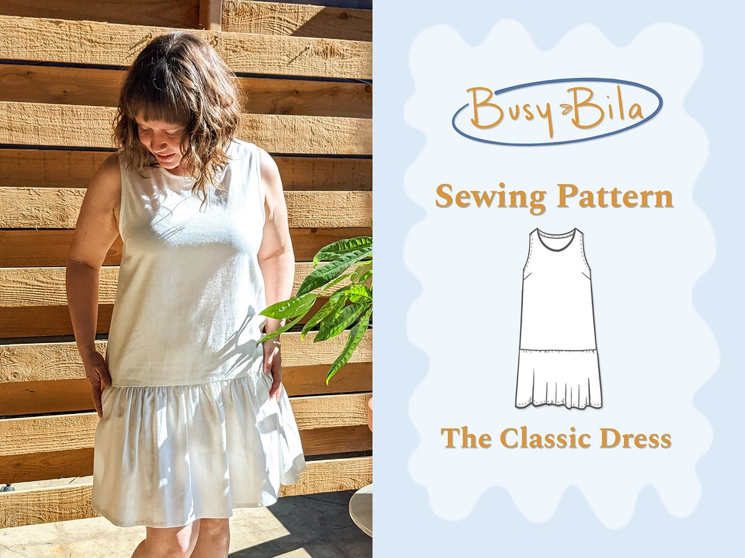 Classic Dress / Dropwaist Dress Sewing Pattern - Etsy