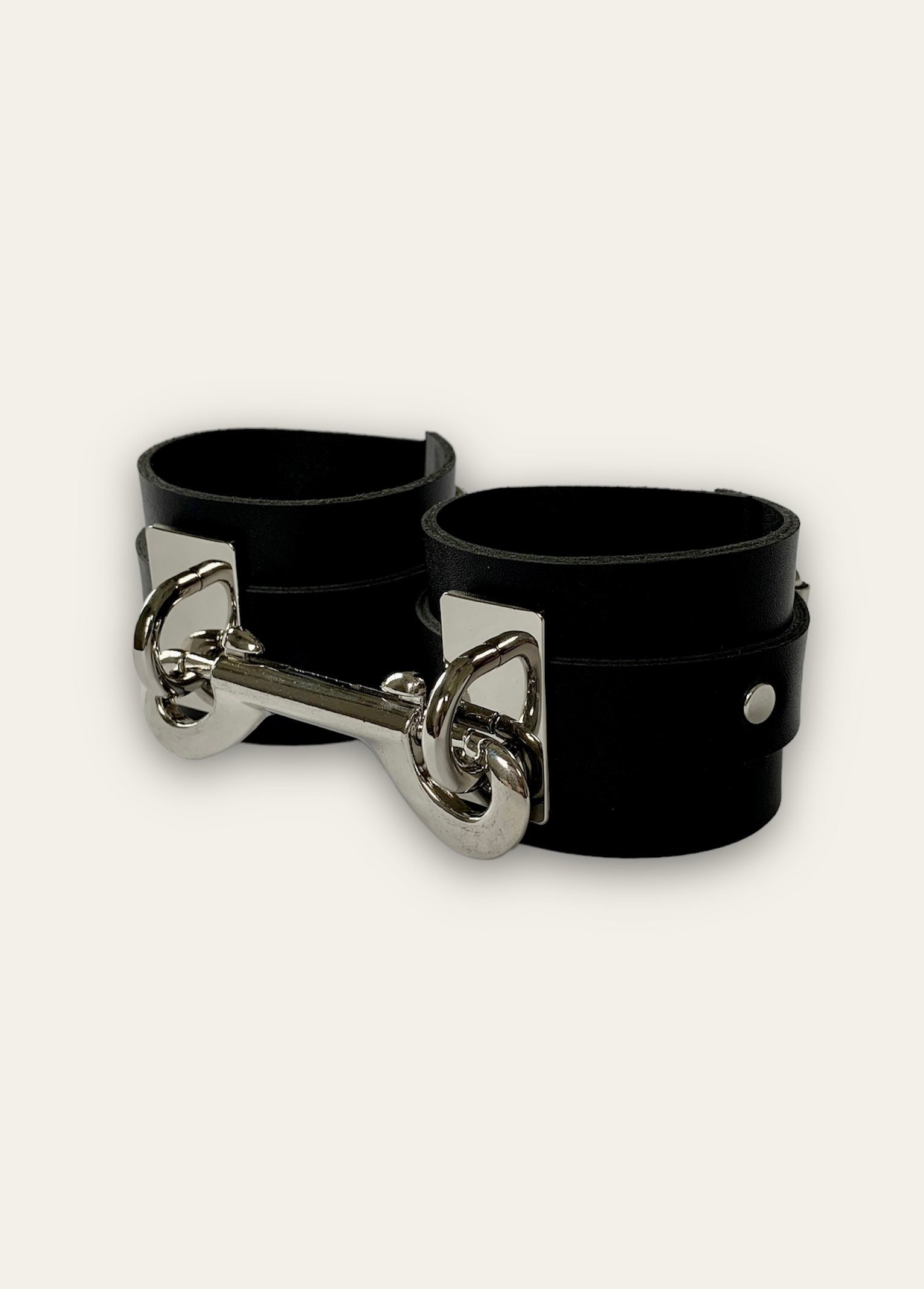Luxury Silver Play Cuffs — Cactus Cult Leather