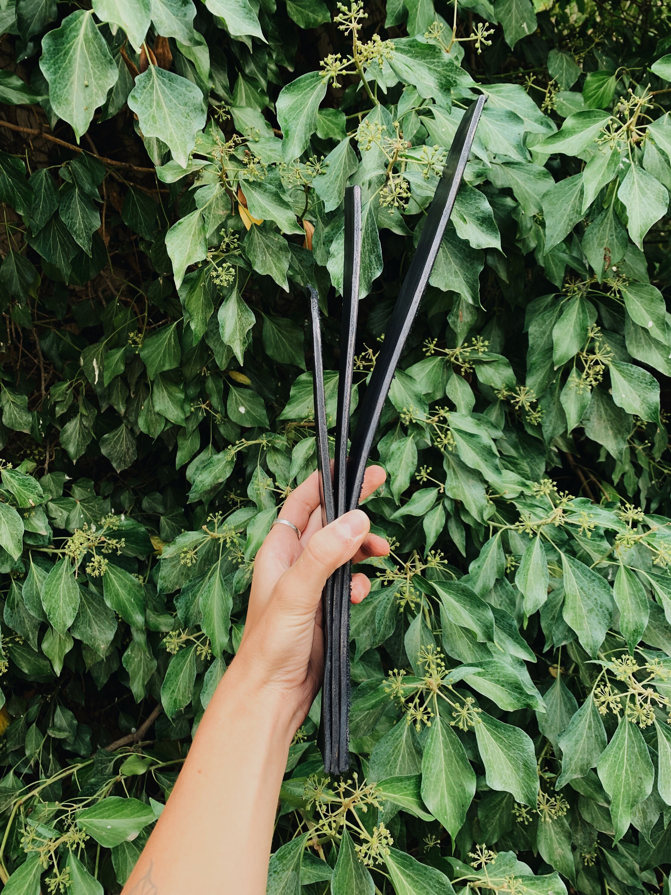 Recycled Leather Asymmetrical Bronze Slapper — Cactus Cult Leather