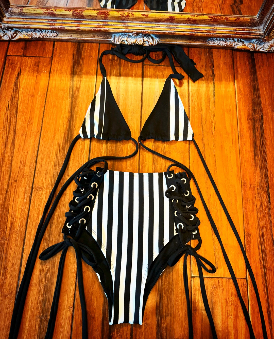 MTO Circus Rave Day Side Hips Set, With Triangle Top, and Bottoms, Fire ...