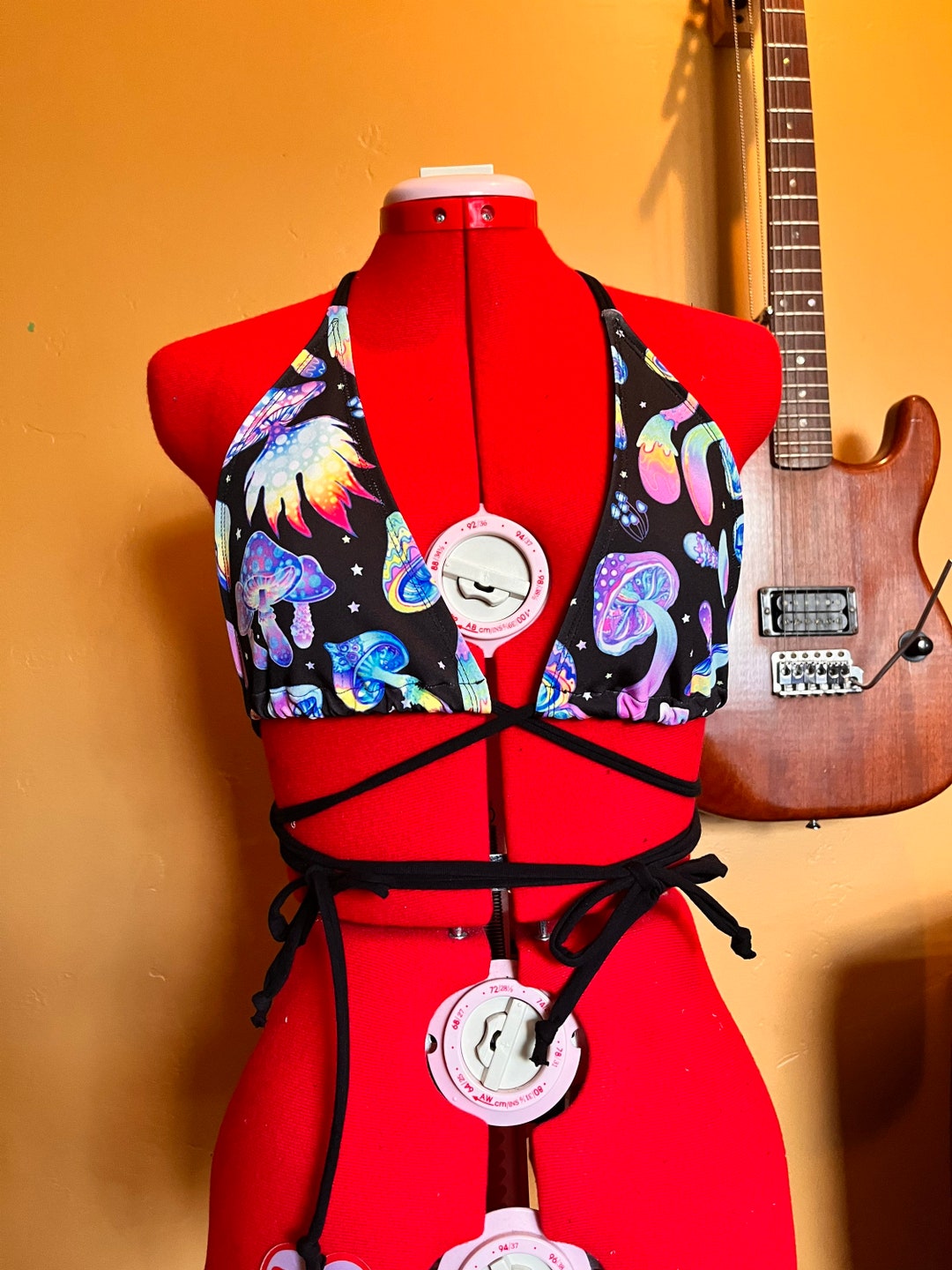 RTS A/B Cup Drippy Mushroom Rave Day Triangle Top - Etsy