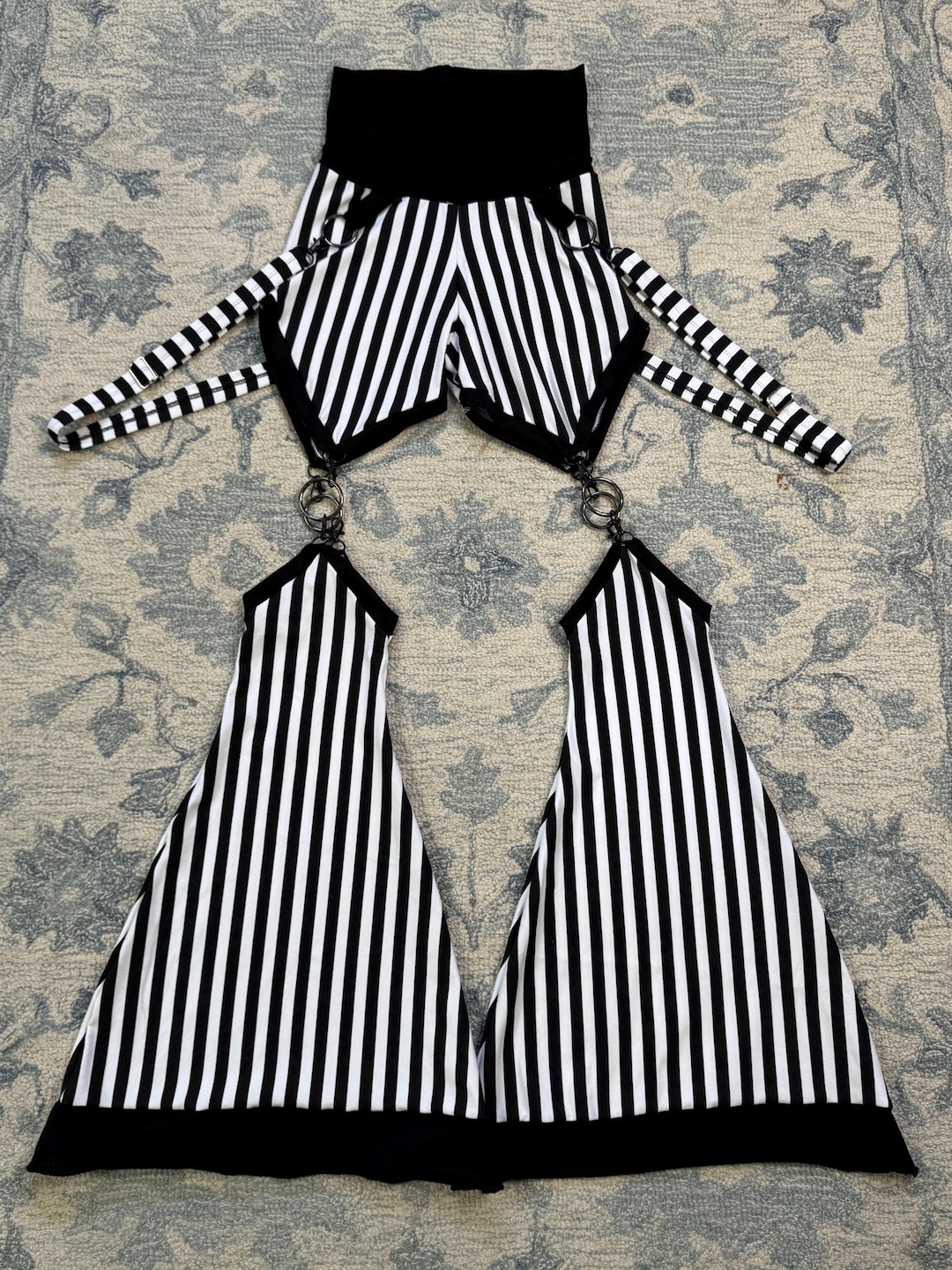 MTO Circus Strip Boofy the Clown Bells With Detachable Suspenders - Etsy