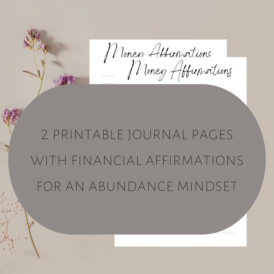 Printable Affirmation Cards, Financial Affirmation Cards, Spiritual ...