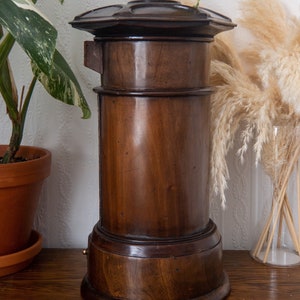 Miniature Mahogany Wood Post Box, English Victorian Style Wooden ...